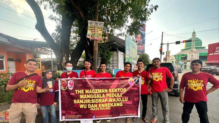 The Macz Man Sektor Manggala Galang Dana buat Korban Banjir Luwu Sulsel - Tribun-timur.com