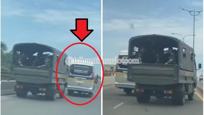 VIRAL Aksi Minibus Adang Truk TNI Berisi Puluhan Prajurit, Kapendam ... VIRAL Aksi Minibus Adang Truk TNI Berisi Puluhan Prajurit, Kapendam ...