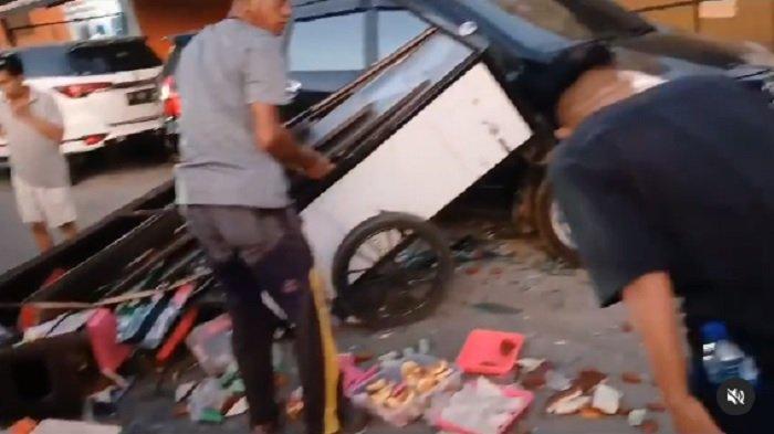 Geram Pengendara Mobil Kabur Usai Tabrak Penjual Kue di Makassar, Netizen: Kenapa ko Lari ...
