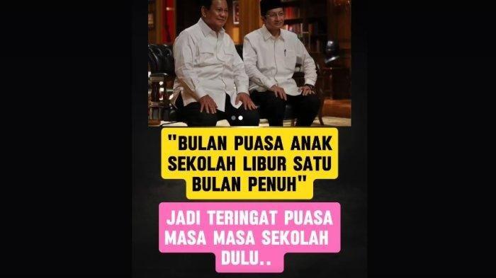Cek Fakta: Prabowo Liburkan Anak Sekolah Sebulan Penuh saat Ramadan 2025 - Tribun-timur.com