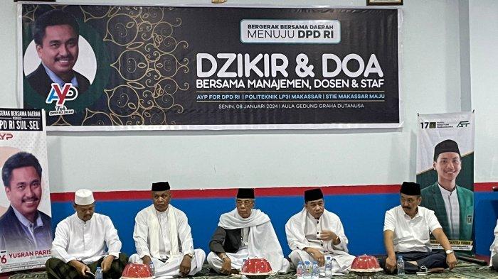 Yusran Paris Bareng Civitas Politeknik LP3I Makassar Doa Bersama Sambut ...