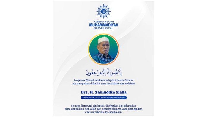 Muhammadiyah Berduka, Pendiri IMM Zainuddin Sialla Wafat - Tribun-timur.com