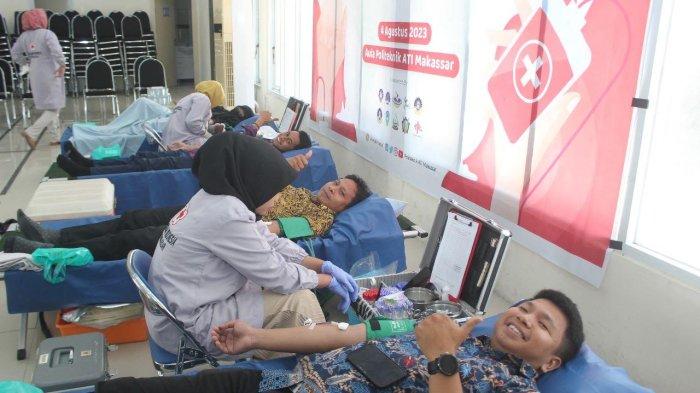 Donor Darah, Politeknik ATI Makassar Kumpulkan 52 Kantong Darah - Tribun-timur.com