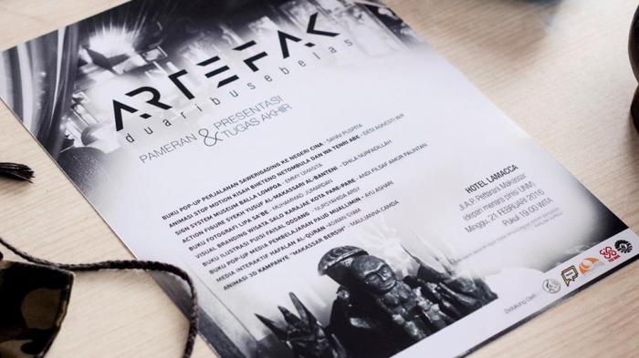 Mahasiswa DKV Pamer Karya 'Artefak' di Lamacca - Tribun-timur.com