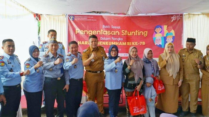 Baksos Pengentasan Stunting, Kemenkumham Sulsel Bagikan Paket Nutrisi Tambahan Bagi Ibu Hamil ...