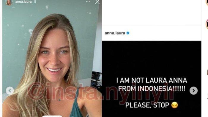 Namanya Sama Dengan Laura Anna, Bule Cantik Kesal dengan Ulah Netizen Indonesia - Tribun-timur.com