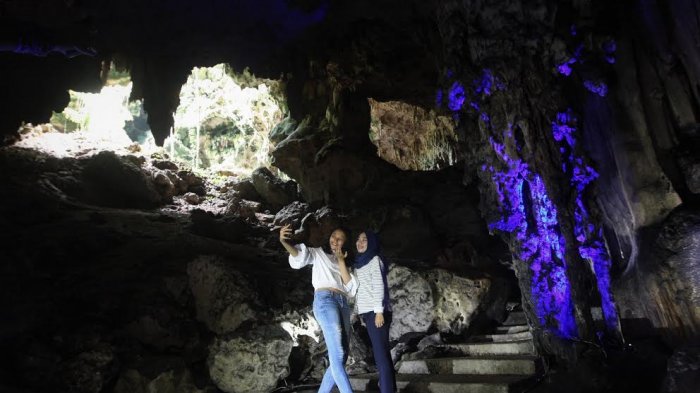 Foto-foto Cantiknya Cahaya Lampu di Goa Mampu Bone - Tribun-timur.com