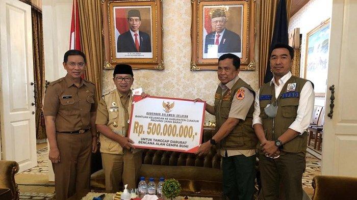 Pemprov Sulsel Salurkan Bantuan Rp500 Juta Untuk Korban Gempa Di