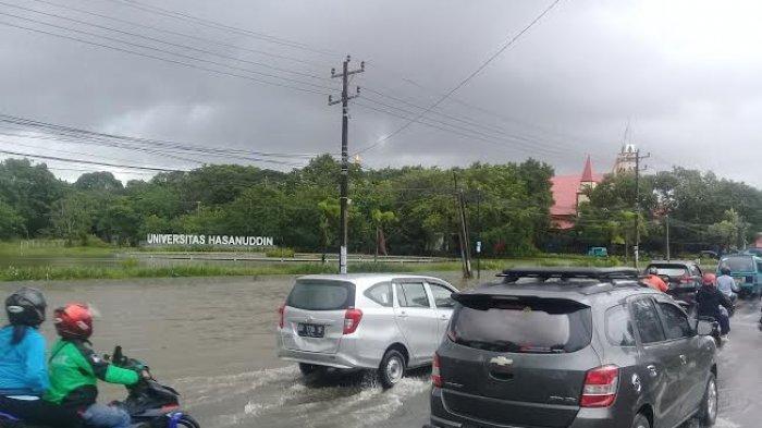 VIDEO: Danau Unhas Meluap, Jl Perintis Kemerdekaan Makassar Terendam ...