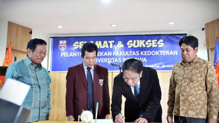 Rektor Unibos Lantik Dekan Fakultas Kedokteran - Tribun-timur.com