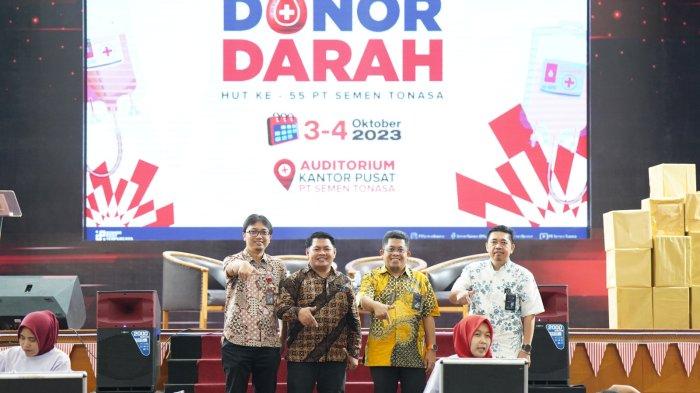 PT Semen Tonasa Gelar Donor Darah Sambut HUT ke-55, Target 550 Kantong dalam 2 Hari - Tribun ...