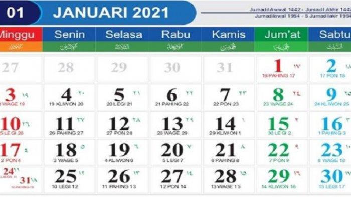 Download Gratis Kalender Indonesia Terbaru Tahun 2021 Lengkap Daftar ...