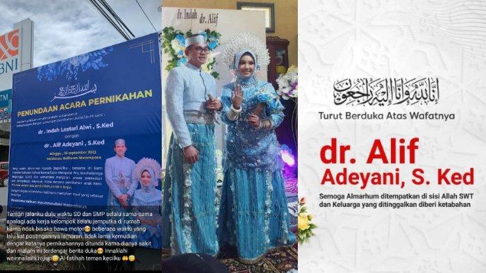 Penyebab Dokter Alif Adeyani Meninggal di Hari Pernikahan dengan dr ...