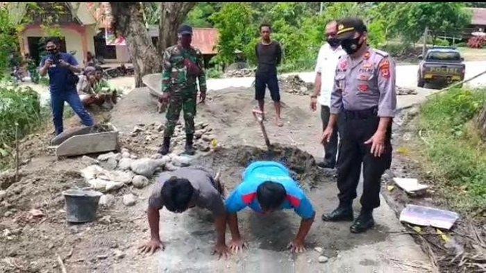 Tak Pakai Masker Saat Kerja, Dua Warga Bongkar Tana Toraja Dihukum Push Up - Tribun-timur.com