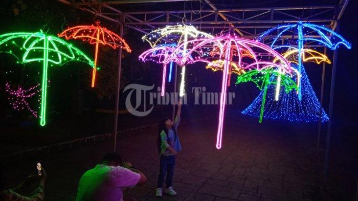 FOTO: Indahnya Festival Lampu di GTC Makassar - Tribun-timur.com