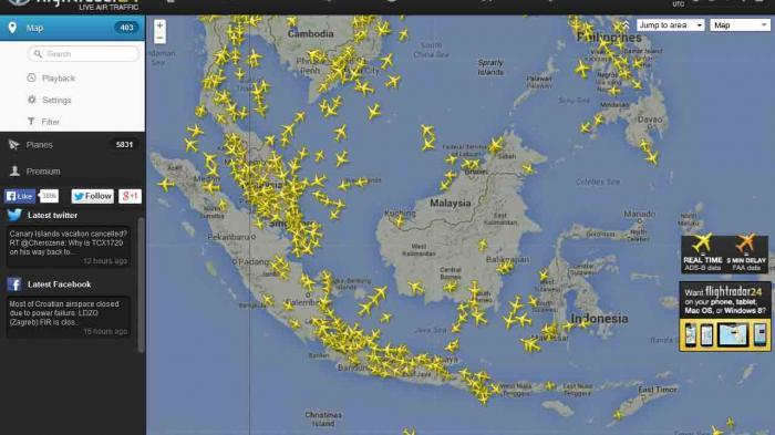 Melalui HP Anda Bisa Melacak Air Asia yang Hilang, ini Caranya - Tribun ...