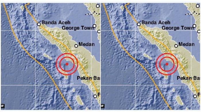 Gempa Bumi Hari Ini 5,5 SR di Aceh Singkil Provinsi Aceh, Tak ...