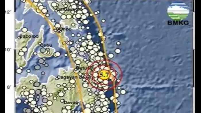Gempa Bumi Baru Saja Goyang Sulut, Magnitudo 5.7 di Kedalaman 10 Kilometer, Cek Info Lengkap ...