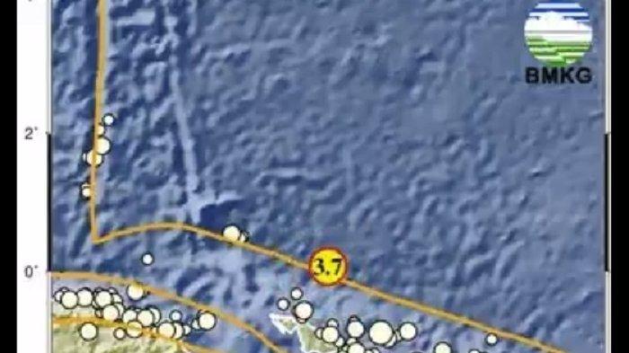 Gempa Bumi Magnitudo 3.7 Guncang Papua, Lokasi Timur Laut Supiori, Cek Info BMKG Pusat Gempa ...