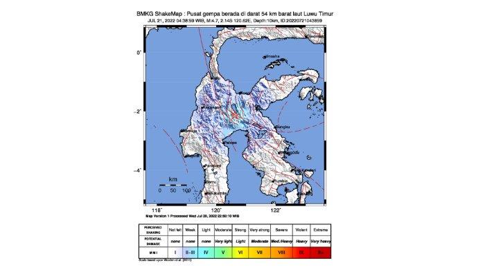 Gempa Bumi Terkini Hari Ini Guncang Luwu Timur Sulsel, BMKG Sampaikan Lutim Rawan Gempa dan ...