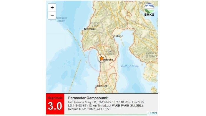Gempa Bumi Guncang Parepare Sulsel, Info Pusat Gempa Barusan dan Doa ...