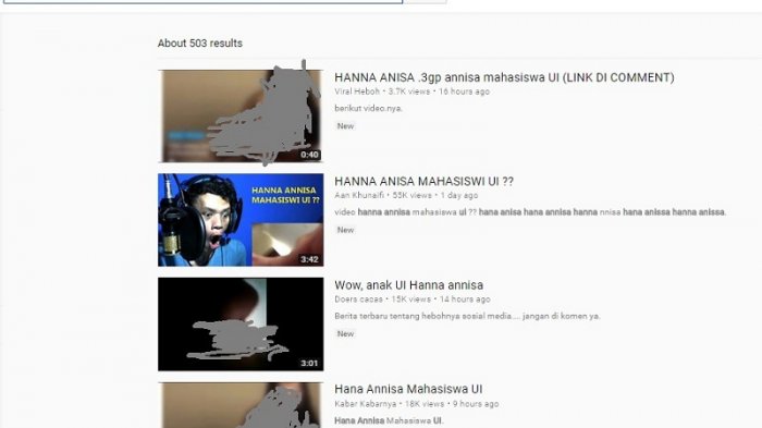 Pelaku Video 'Panas' Mahasiswi Lulusan UI: Hana Anisa, Hana Annisa, Hanna Annisa, atau Hanna ...