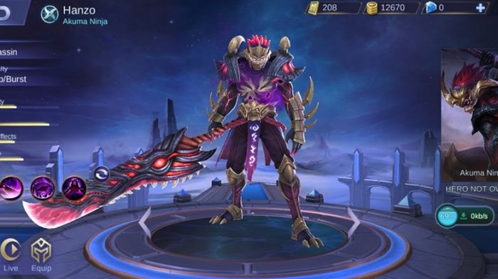 Hanzo, Hero Assasin Mobile Legends Baru yang Bikin Lawan Pikir-pikir ...