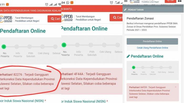 Hari Pertama Pendaftaran PPDB di Sulsel Diwarnai Gangguan Interkoneksi Dukcapil - Tribun-timur.com