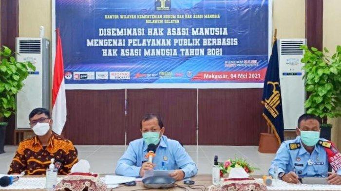 Kakanwil Kemenkumham Sulsel Buka Diseminasi Pelayanan Publik Berbasis HAM - Tribun-timur.com