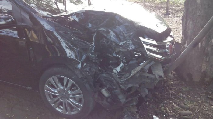 Kecelakaan di Boka, Honda City Tabrakan dengan Yamaha Scorpio - Tribun-timur.com