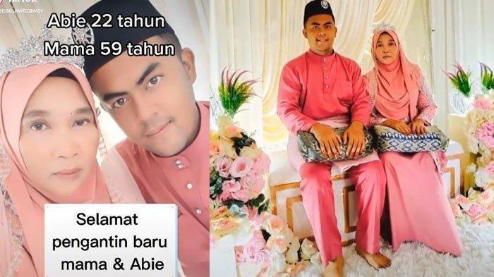 Cinta Tak Pandang Usia Dan Harta Pria 22 Tahun Ini Nikahi Wanita 59