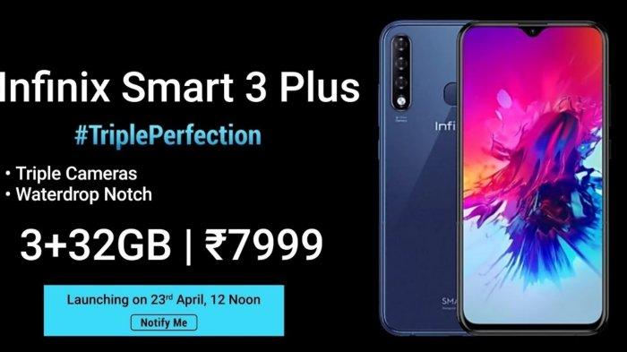 TRIBUNWIKI - Resmi Rilis, Ini Spesifikasi Smartphone Infinix Smart 3 ...