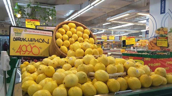 Jeruk Lemon Seharga Rp 4.990 per Ons di Hypermart MP - Tribun-timur.com
