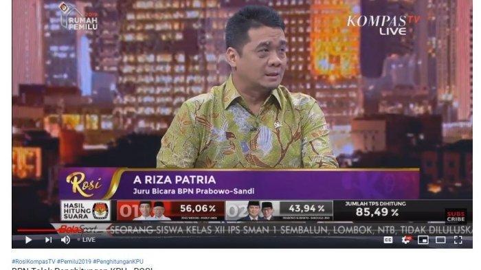 Soal Perbedaan Klaim Kemenangan Prabowo Asal Angka 62 % dan 54 % - Riza ...