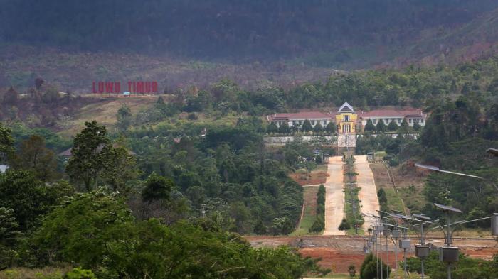FOTO: Kantor Bupati Luwu Timur dari Rumah Jabatan Bupati - Tribun-timur.com