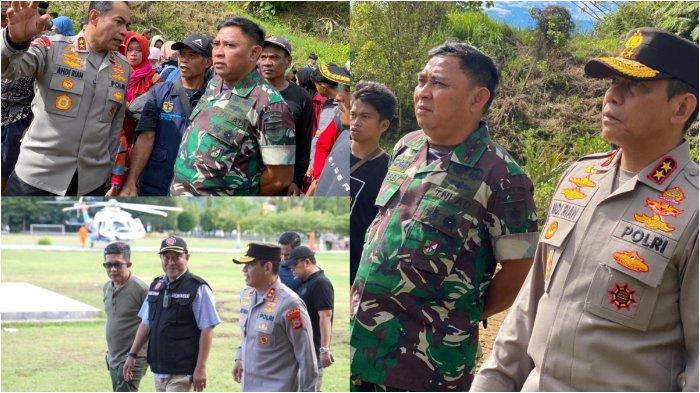Aksi 'Tridente' Kapolda, Pj Gubernur dan Pangdam XIV/Hasanuddin di Medan Bencana Sulsel - Tribun ...