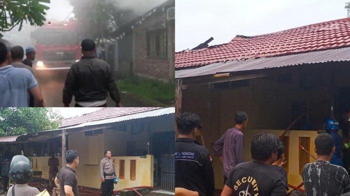Kondisi Enam Rumah Terbakar di Asrama Polisi Tallo Makassar - Tribun-timur.com