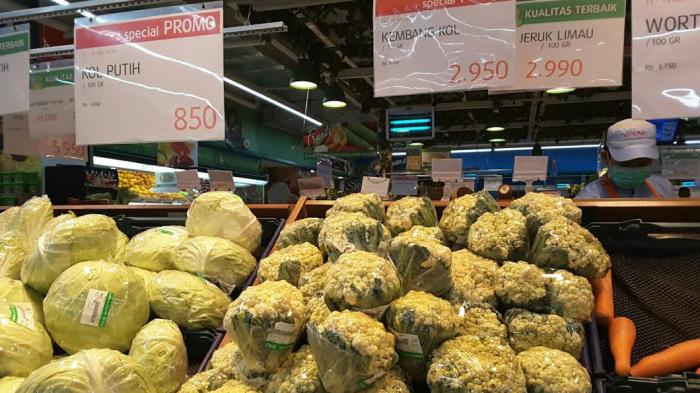 Kol Putih Seharga Rp 850 per 100 gram di LotteMart MP - Tribun-timur.com