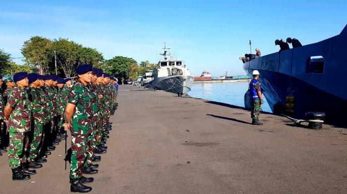 Danlantamal VI Pimpin Pelepasan KRI Tatihu-853 - Tribun-timur.com