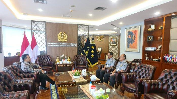 Liberti Sitinjak Laporkan Capaian Jajaran Imigrasi Kemenkumham Sulsel ke Dirjen Imigrasi ...
