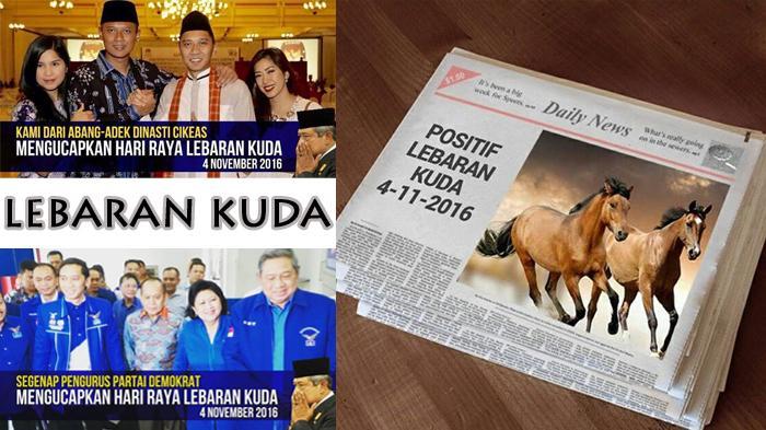 Viral! Meme-meme 'Lebaran Kuda' ala SBY Bikin Netizen Heboh - Tribun ...
