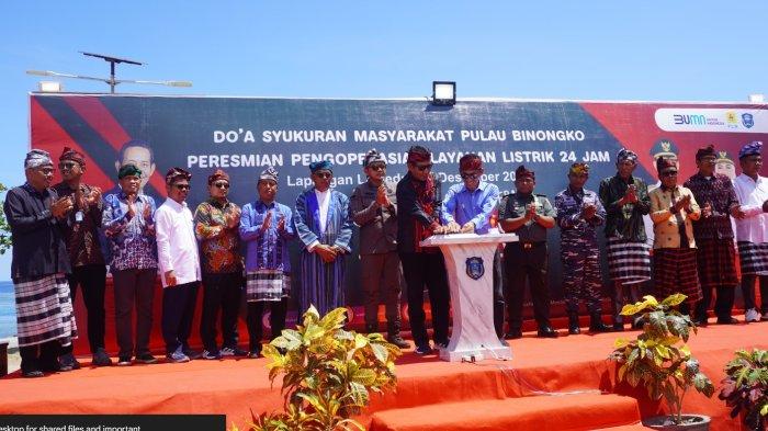 PLN Bersama Pemkab Wakatobi Hadirkan Listrik 24 Jam Bagi 4.060 Warga di Pulau Binongko - Tribun ...