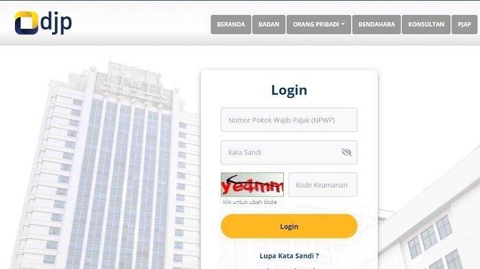 LOGIN DJP Online djponline.pajak.go.id - Begini Cara Lapor SPT Online e ...