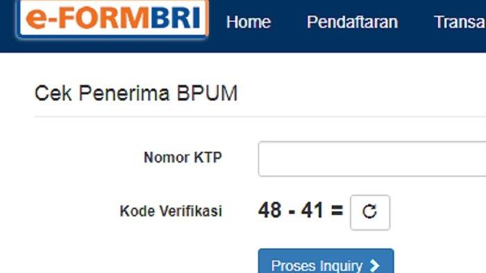 Login eform.bri.co.id atau eform bni co id bpum, Cek Penerima Banpres ...