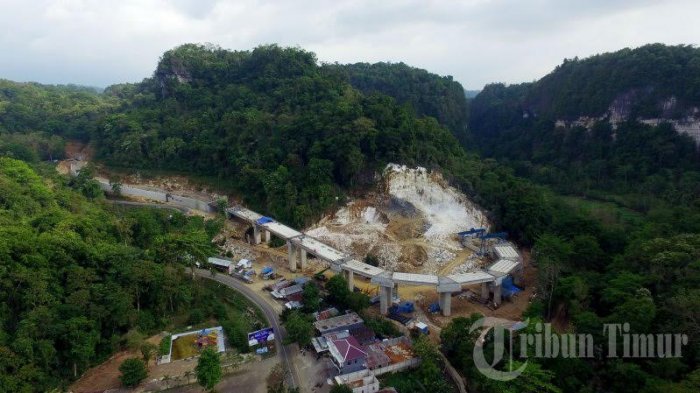 FOTO-FOTO DRONE: Kondisi Terkini Proyek Jalan Layang di Camba Maros ...