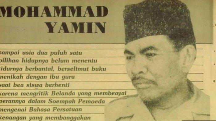 Mengenal Sosok Mohammad Yamin dalam Kongres Pemuda II, Jadi Tokoh ...