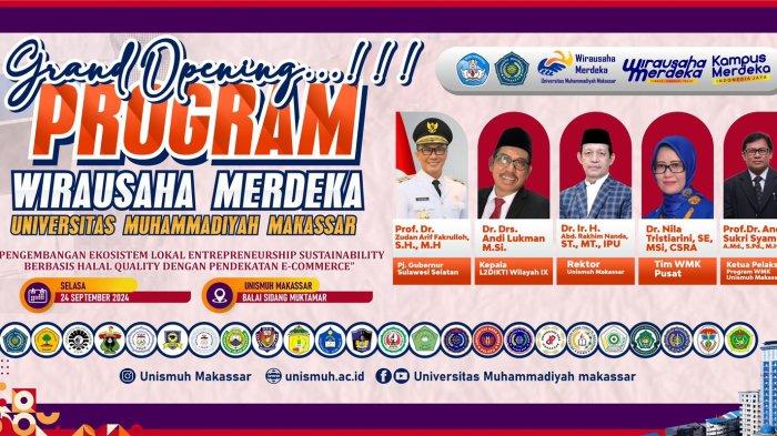 Program Wirausaha Merdeka Unismuh Mulai Digelar Besok, Diikuti 597 ...