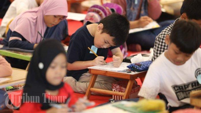 Wujudkan Kreativitas Anak, Eline Project Gelar Lomba Mewarnai - Tribun ...