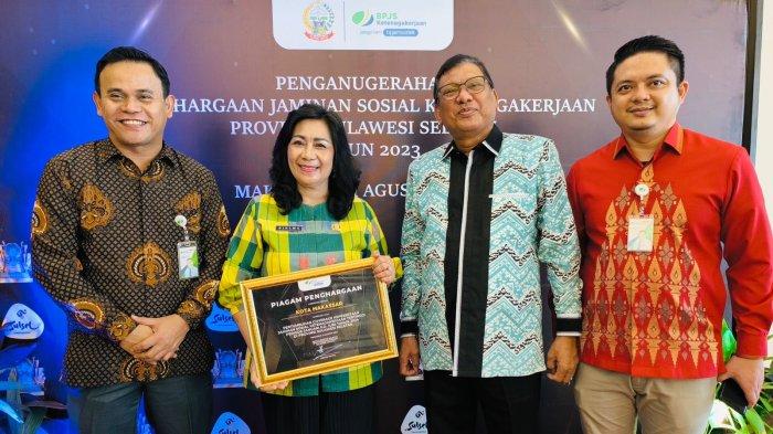 Pemkot Makassar Terima Penghargaan Daerah dengan Tingkat Kepesertaan Tertinggi BPJS ...