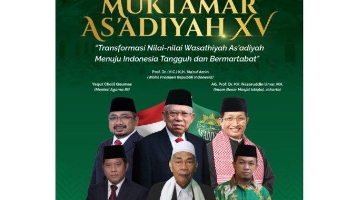 Siang Ini, Wapres Ma'ruf Amin Buka Muktamar XV Ponpes Asadiyah - Tribun ...